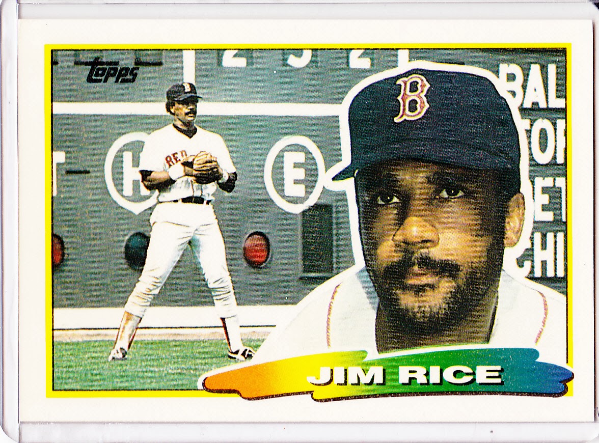 Red Sox Baseball Cards: 1988 Topps Big Jim Rice