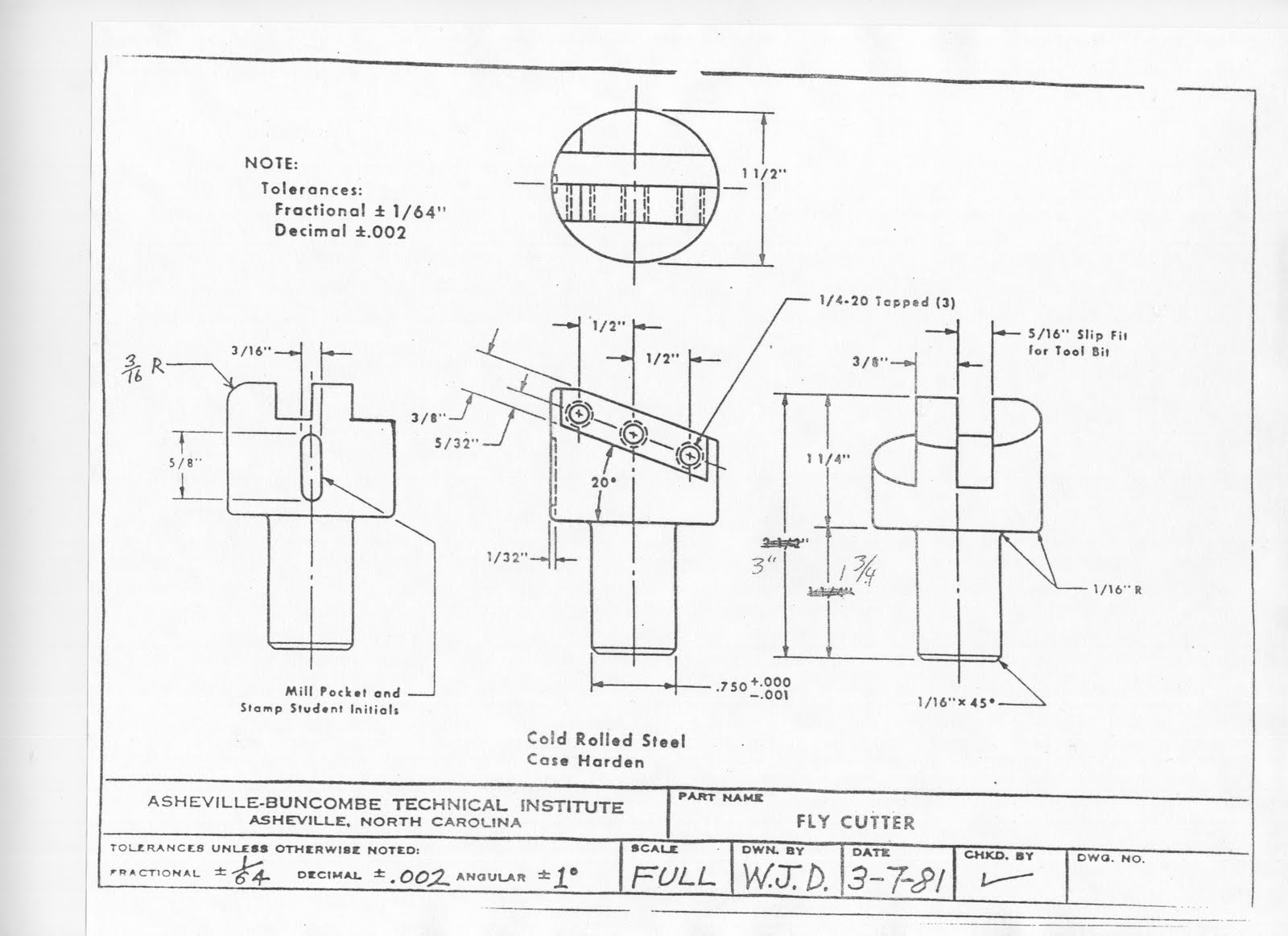 E3-Honors: Fly Cutter