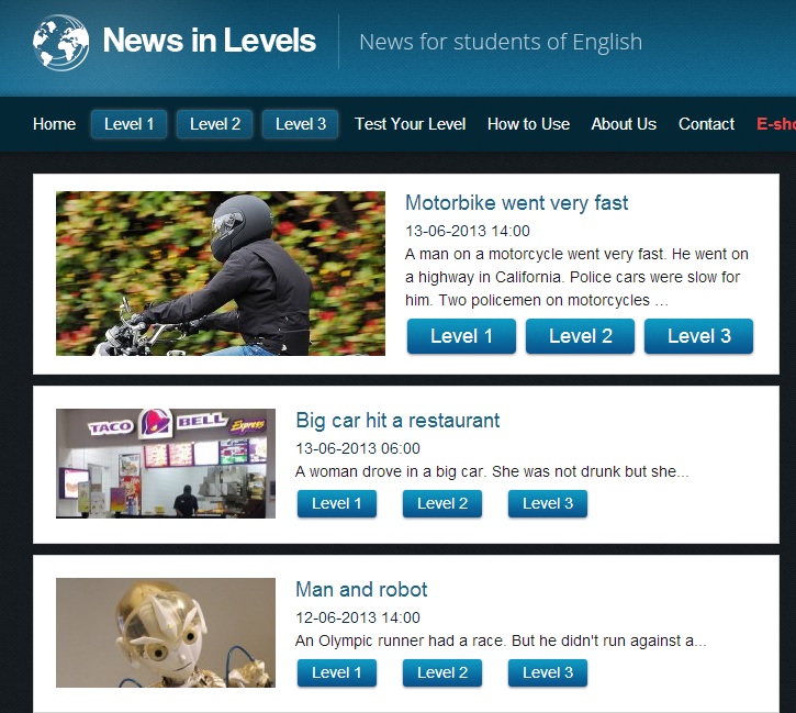 CPI Tino Grandío Bilingual Sections: News in Levels