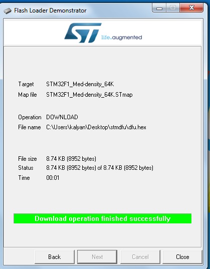 Projects : USB Boot Loader (Device-Firmware-Upgrade) for STM32F103C8T6