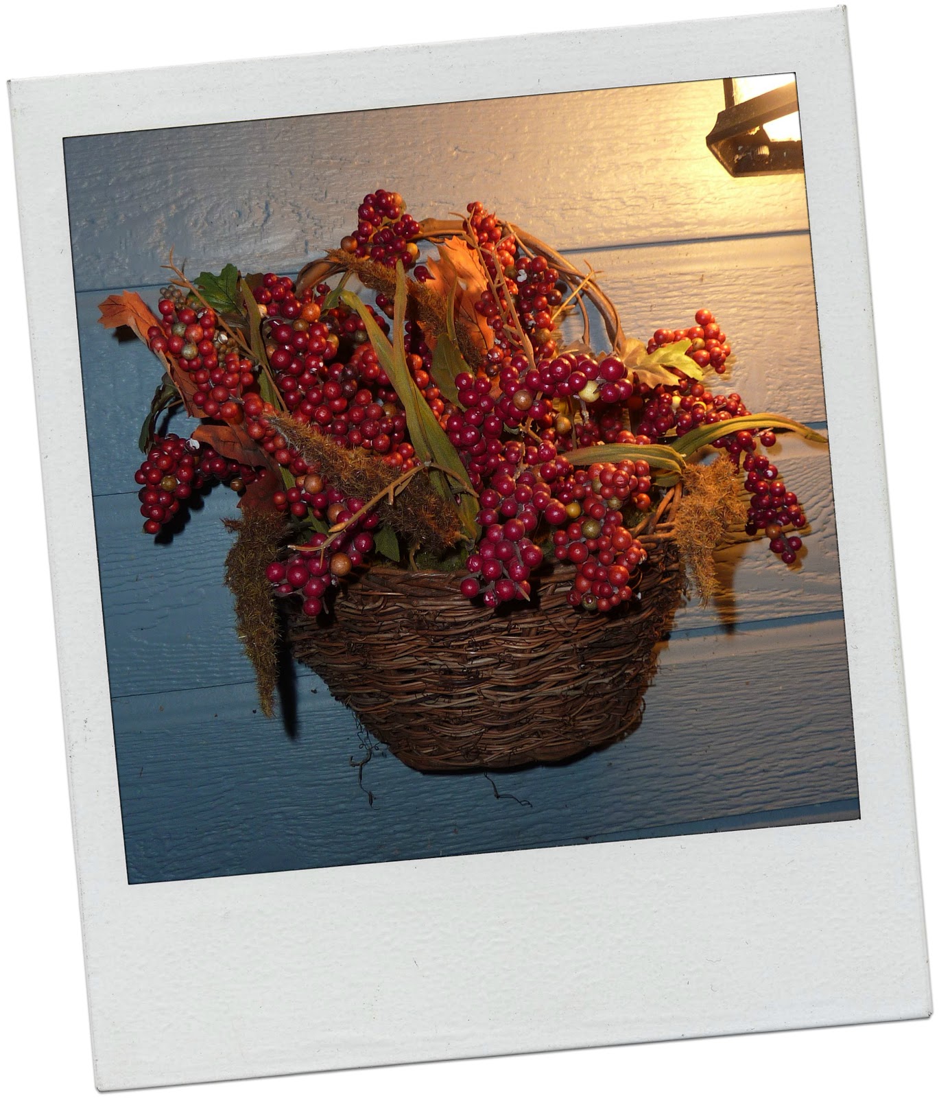 No time to be bored: Orange and teal fall decor - quick decorating