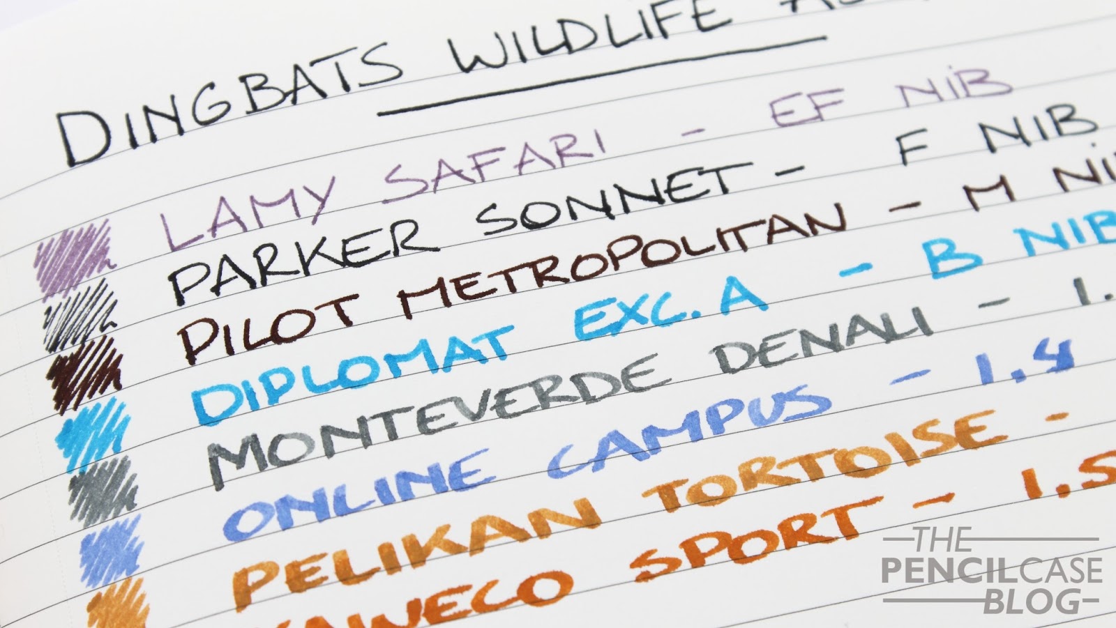 DINGBATS WILDLIFE A5 NOTEBOOK REVIEW | The Pencilcase Blog | Fountain ...