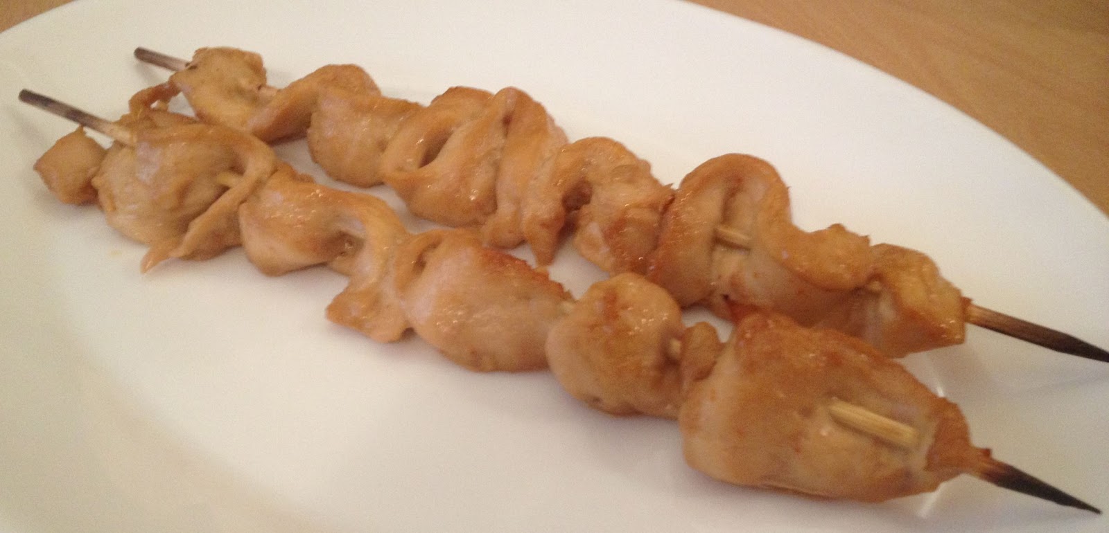 Free From G.: Chicken Satay Sticks with Spicy Peanut Sauce
