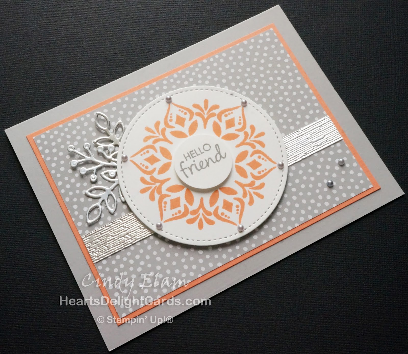 Heart's Delight Cards: Happiness Surrounds, Hello Friend!