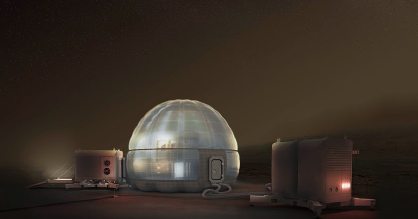 얼음으로 만든 화성 유인 기지