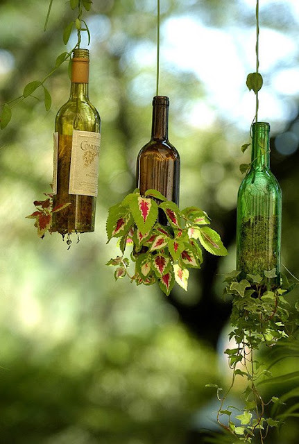 Glass bottle craft ideas ~ simple origami for kids
