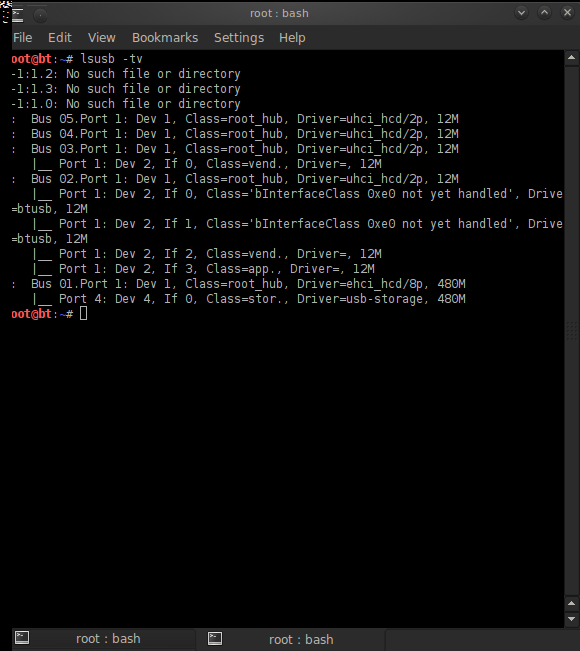 comandos basicos de BackTrack
