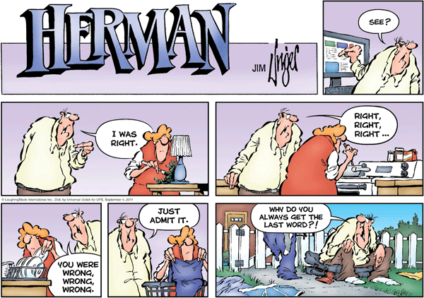 Sunday Comics Debt: Herman Comparison