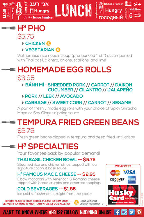Behind the Scenes of H3's New 2013 Menu ~ Food For Thought
