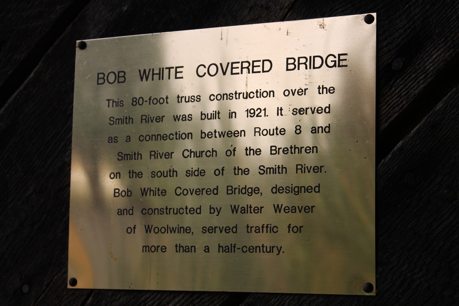 Hoorahoopti Away: Bob White Covered Bridge - Woolwine, VA