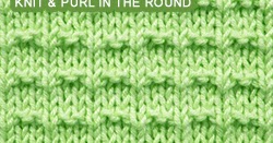 Ridge Rib - Pattern 1 - knitting in the round | Knit - Purl stitches
