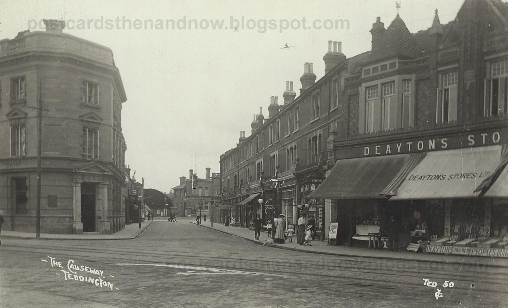 Postcards Then and Now: Teddington, Middlesex, The Causeway and Broad ...