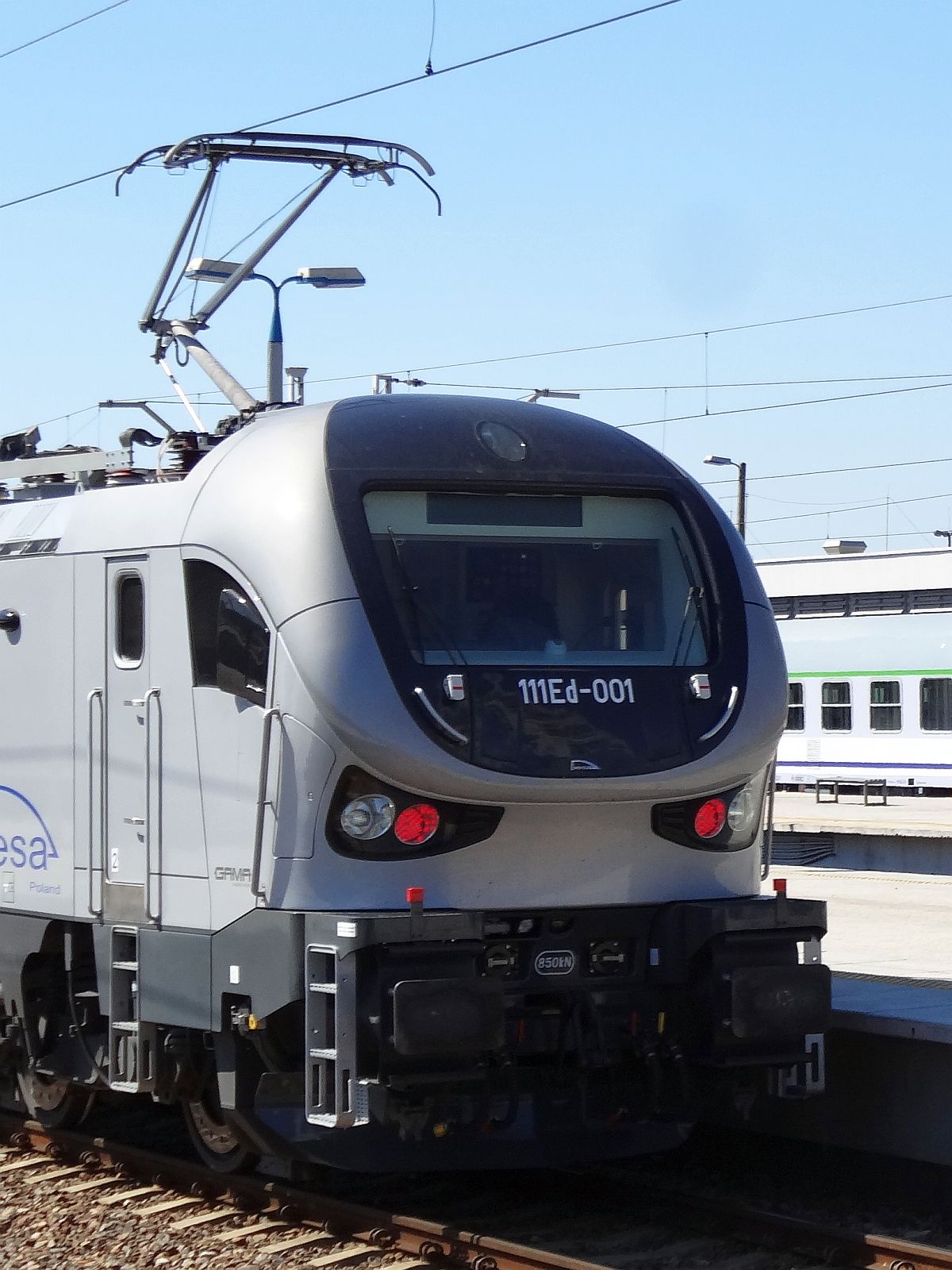 Pesa Gama 111Ed-001 w fazie testów na Warszawa Wschodnia. | Torowy