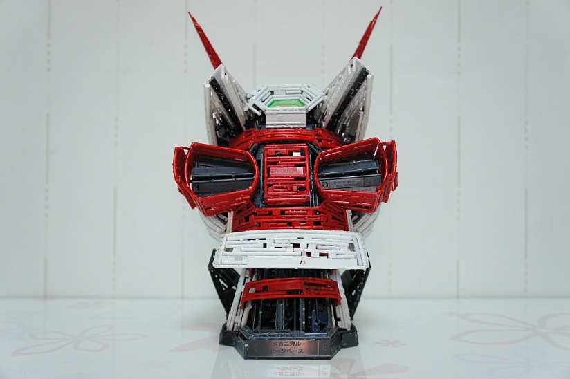 GUNDAM GUY: Gundam Astray Red Frame Head Made of Gunpla Runners ...
