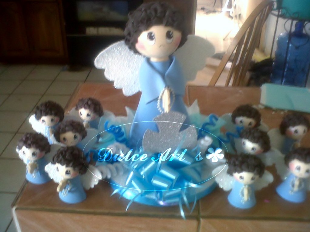 Dulce Art's: ANGELITOS BAUTIZO 2