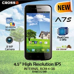 Spesifikasi dan Harga HP Cross Andromeda A7s | Ponsel Android Murah Terbaru