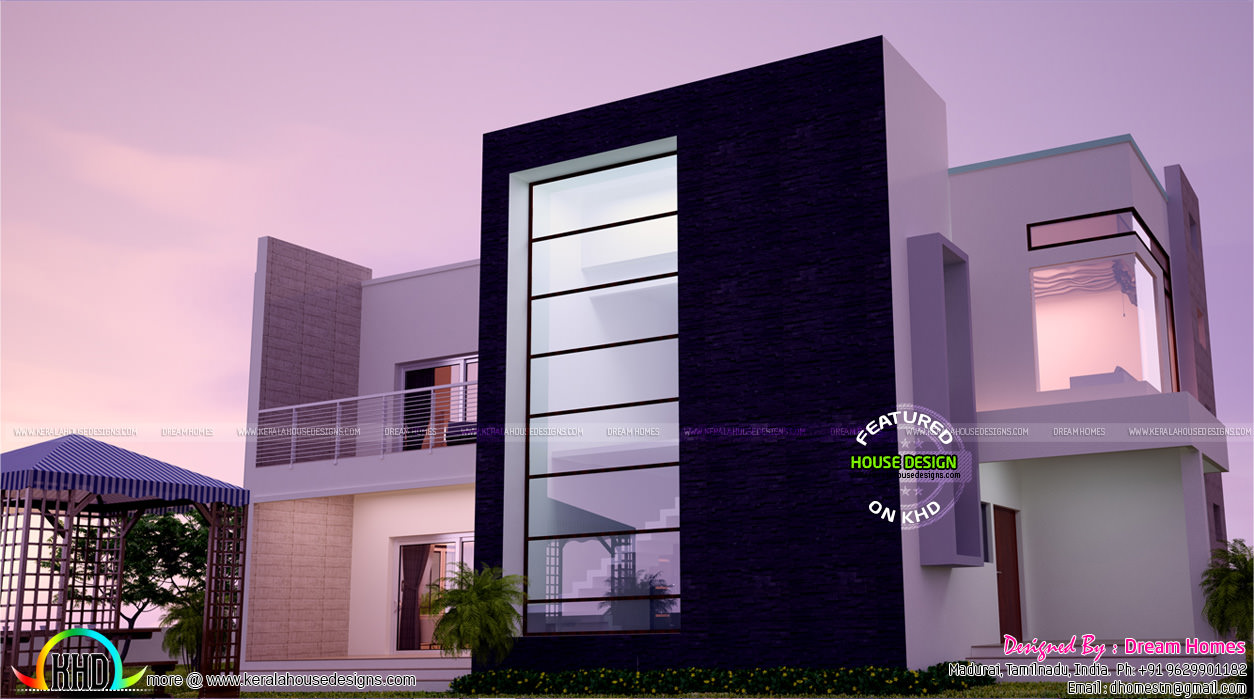Contemporary home : All side views - Kerala Home Design and Floor Plans ...