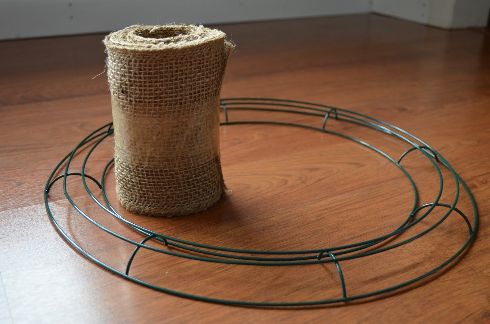 House in the Heights: Burlap Wreath Tutorial