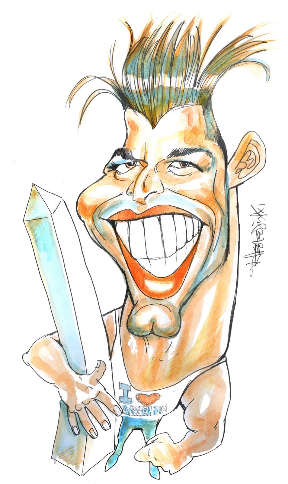 CARICATURAS: ricky martin 5-6-11