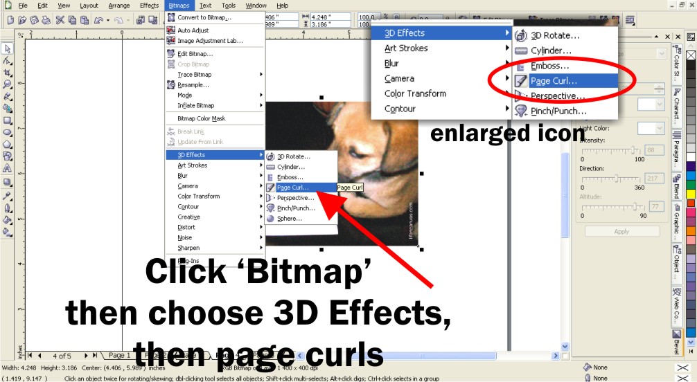How To Create Page Curls Using CorelDraw | My VA Journal