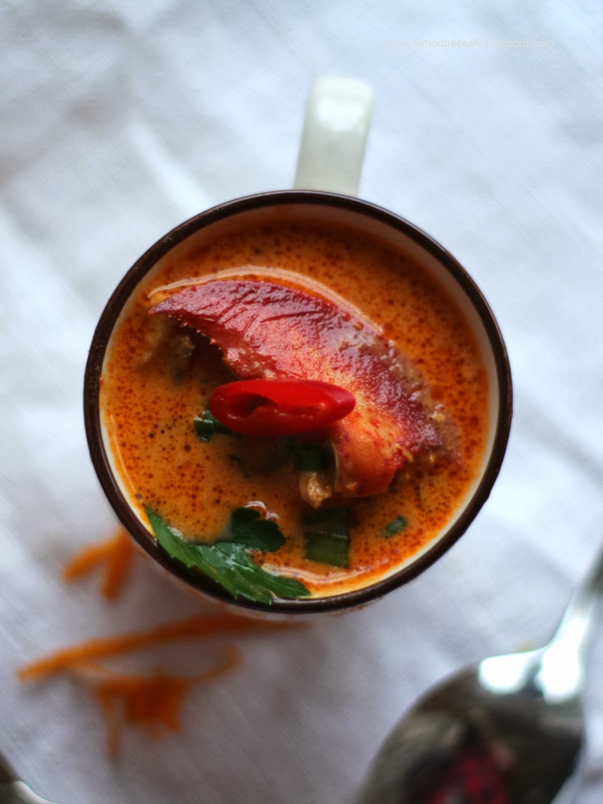 a lemon tree cafe: ZUPA KREM Z HOMARA - LOBSTER BISQUE