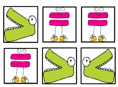 CLASSE NOA: mayor que, menor que, igual que.