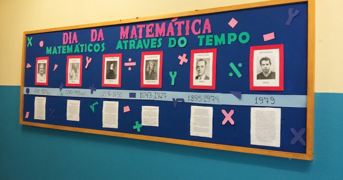 PIBID MATEMÁTICA UTFPR-PB AGOSTINHO PEREIRA: MURAL DA MATEMÁTICA