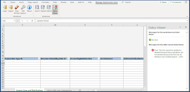 Oracle Application Techno Functional : Error: The line cannot be ...