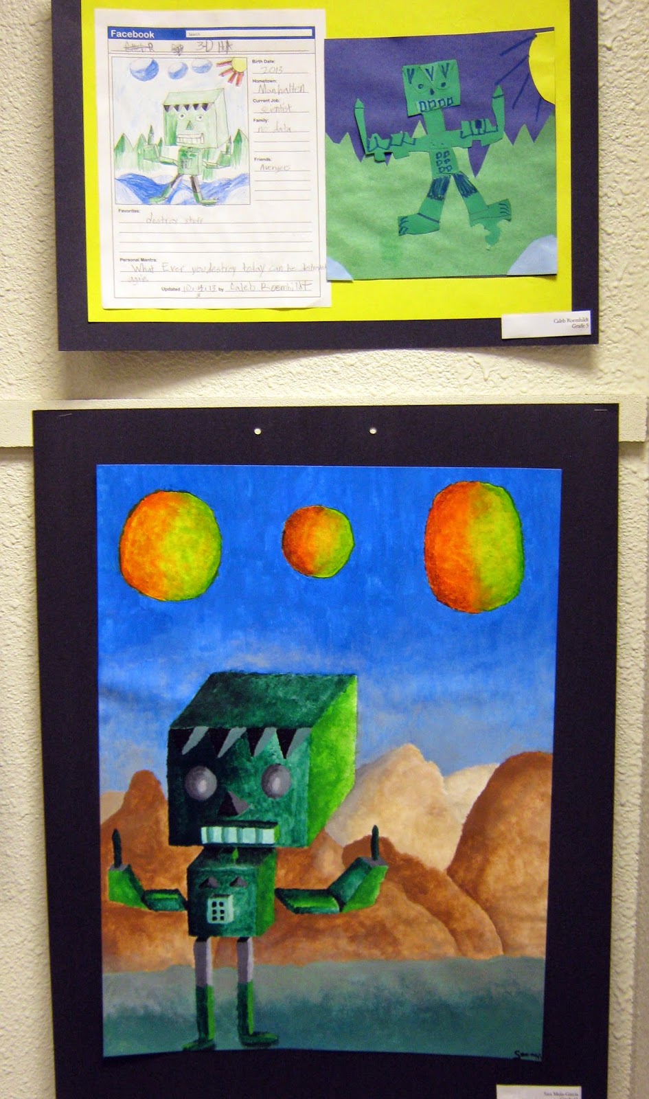 Art in the Middle...school: Monster Art Show