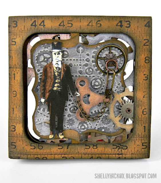 Stamptramp: Time Machine Birthday Card