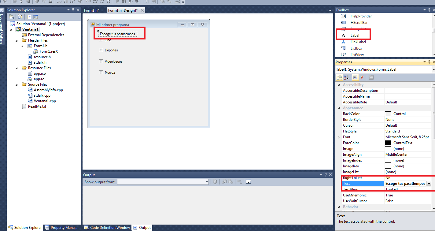 Herramientas Para Desarrollar Videojuegos en Español: Checkbox, Labels ...