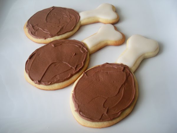 Candy Bar Cupcakes: Happy Thanksgiving!! Turkey leg Cookies