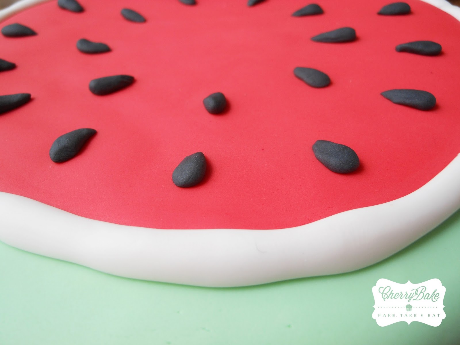 CherryBake: Watermelon Cake. / Tarta Sandía.
