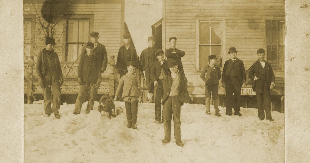 Schoolchildren's blizzard, Nebraska, 1888 ~ vintage everyday
