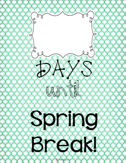 Spring Break Countdown! | TheHappyTeacher