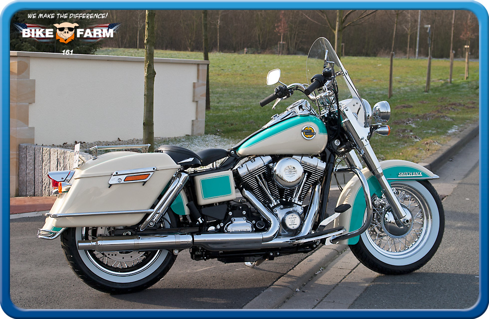 biker excalibur II: Dyna Switchback retro custom by bike-farm