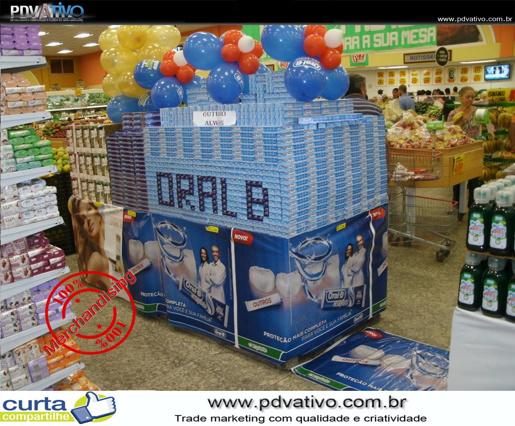 Ação de merchandising Procter & Gamble ~ PDV Ativo - 100% Merchandising