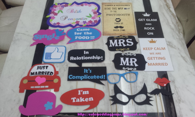 Your Cute Wedding Props: Photo Booth Props - Updates!
