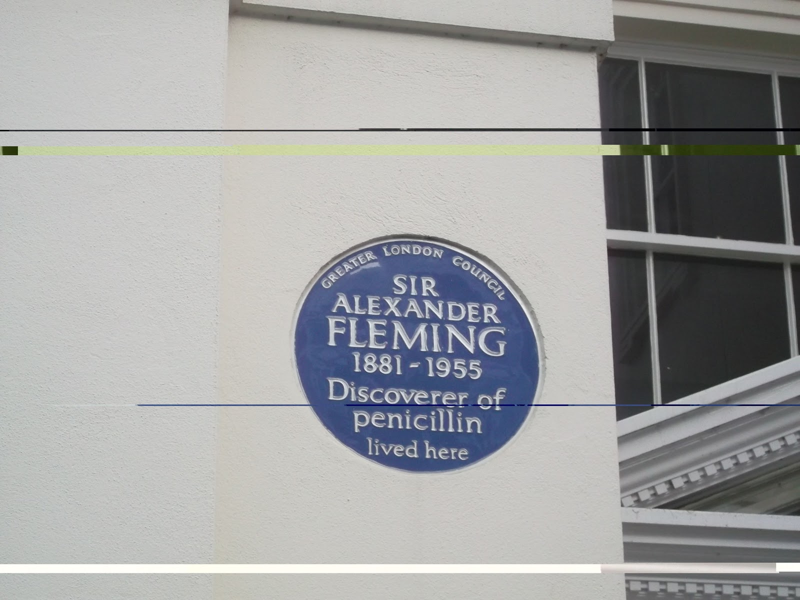 BLUE PLAQUES LONDON: Sir Alexander Fleming