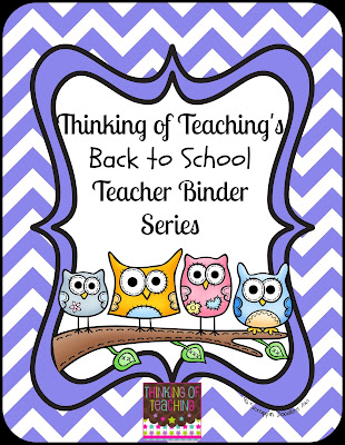 Thinking of Teaching: Back to School Freebie Series- Teaching Binder ...