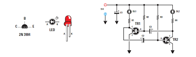 Schema Montage Simple du LED clignotantes - Arduino Schema Electronique ...
