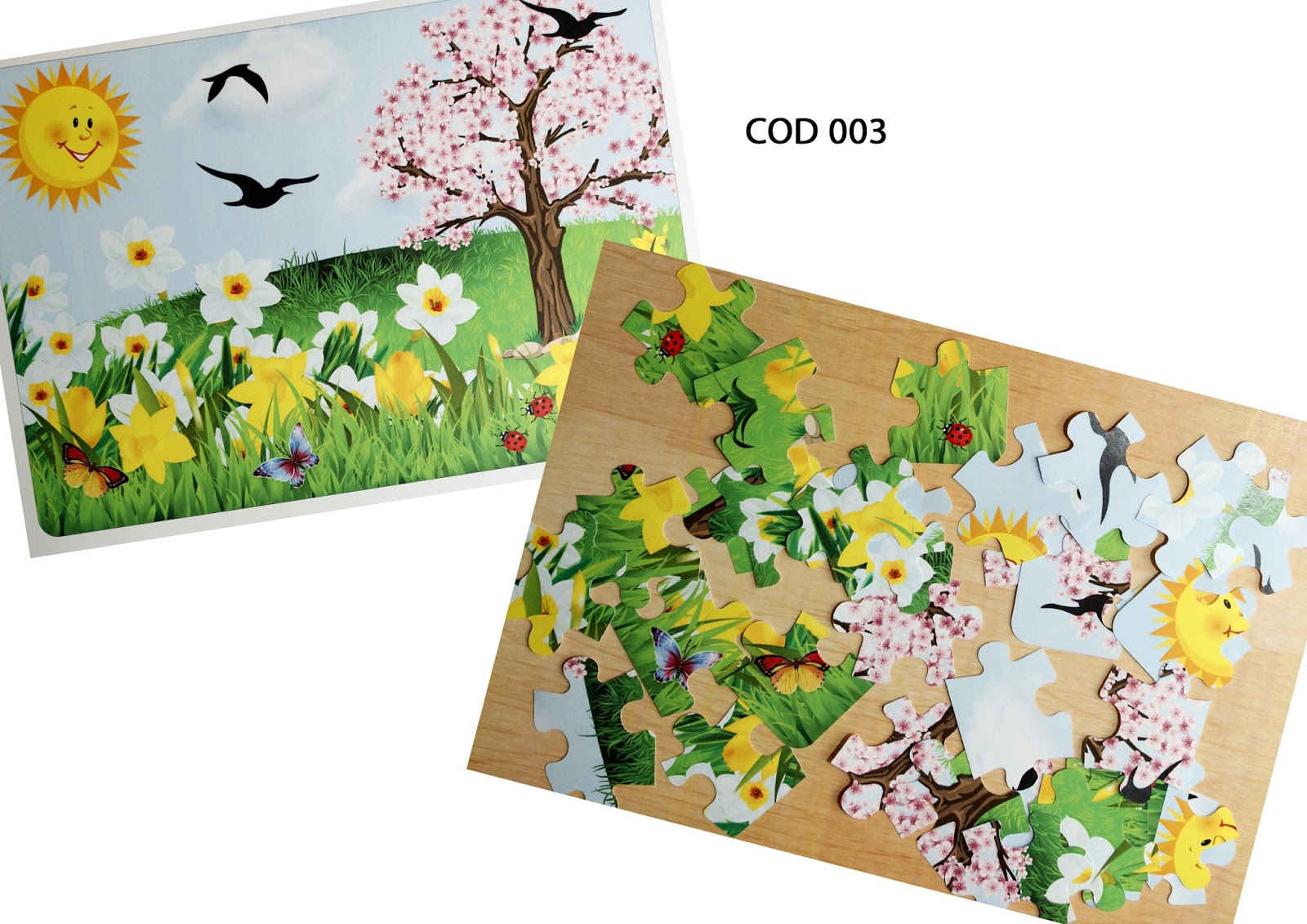 verde personalizat: Puzzle Flori de primăvară