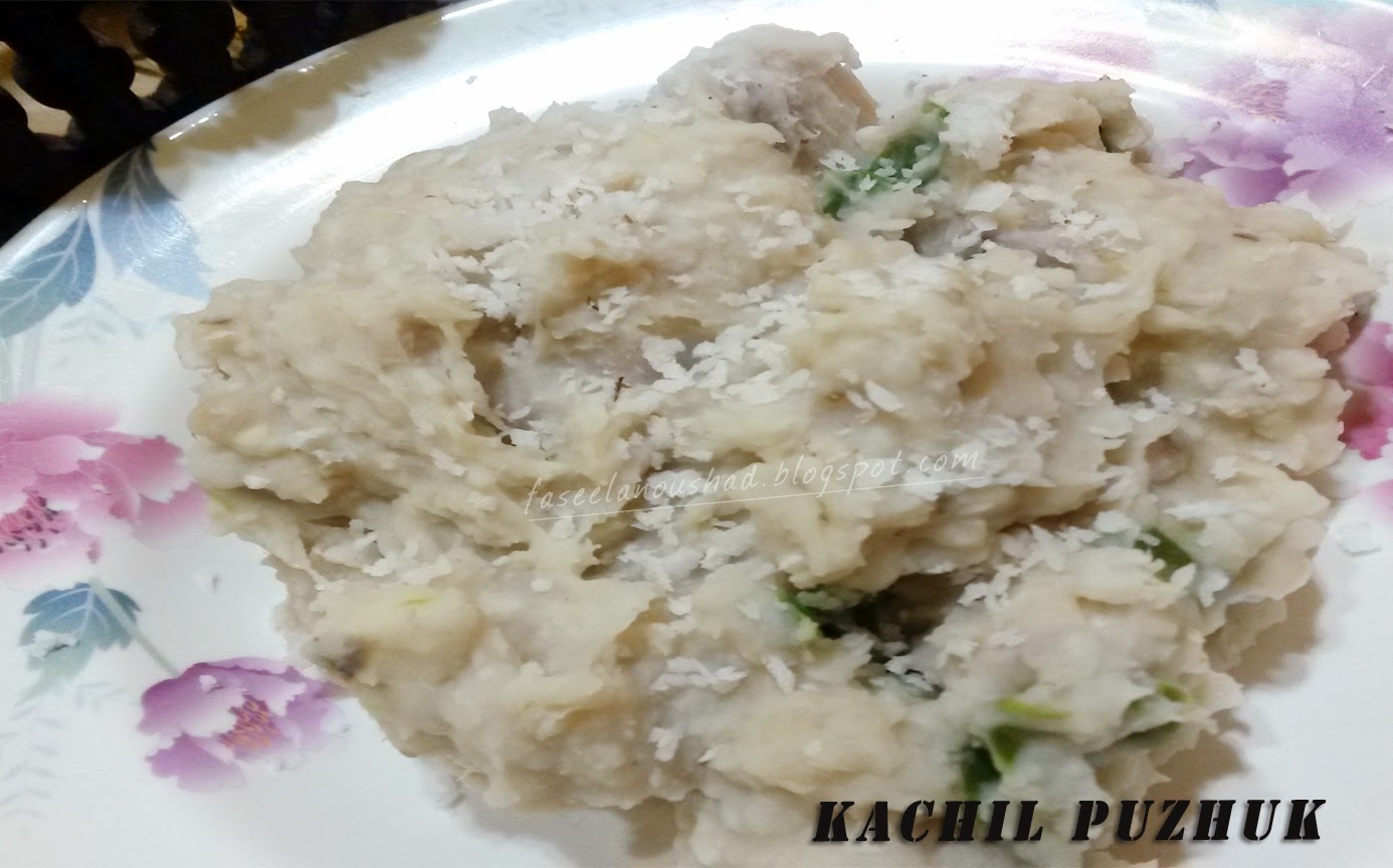 GOOD FOOD ENDS WITH GOOD TALK: Kachil/Purple Yam Puzhuk
