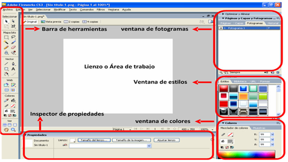 CONOCIENDO EL MANEJO DE FIREWORKS Cs3
