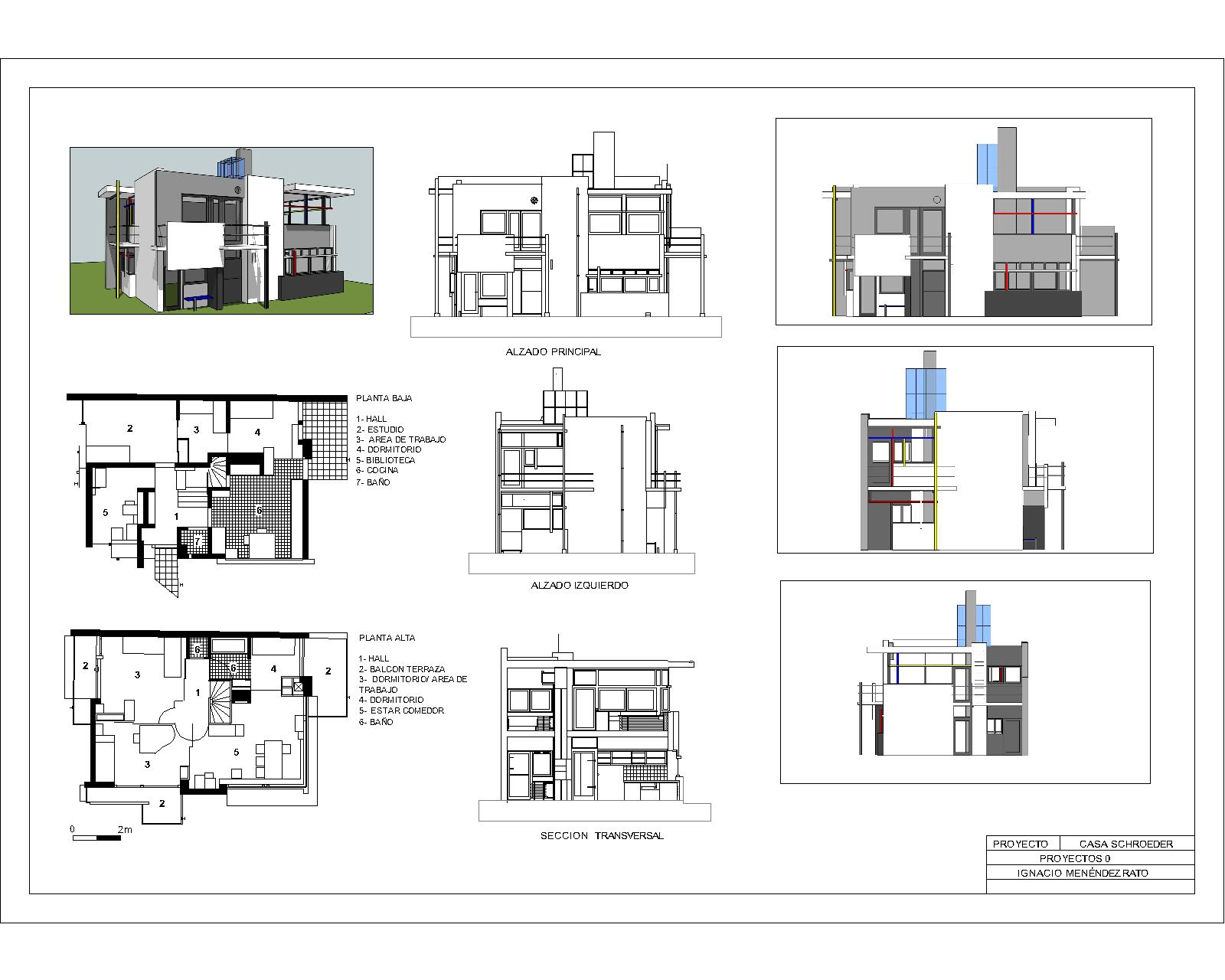 PROYECTOS: CASA SCHRODER ( Gerrit Rietveld )