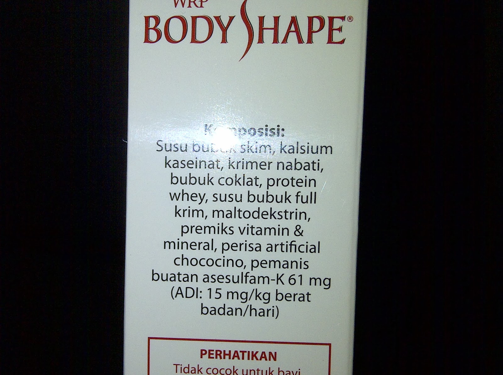 GOOD LUCK LADIES: Review WRP Body Shape Protein Shake