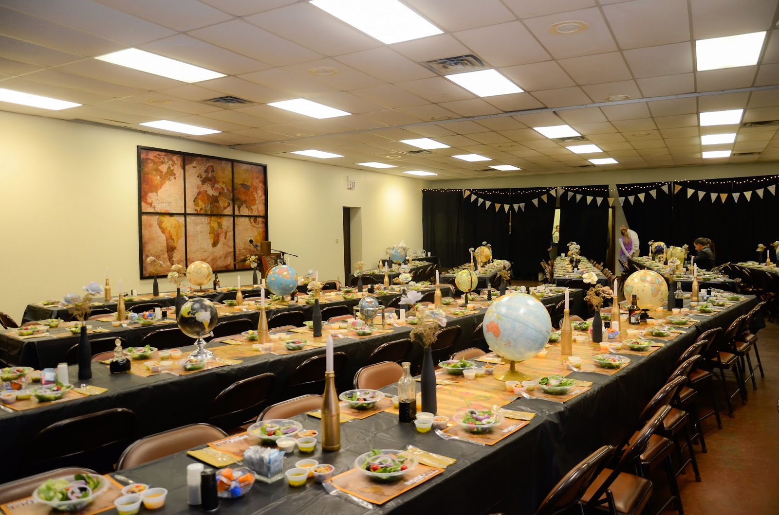 Home sweet together: Map Themed Missions Banquet
