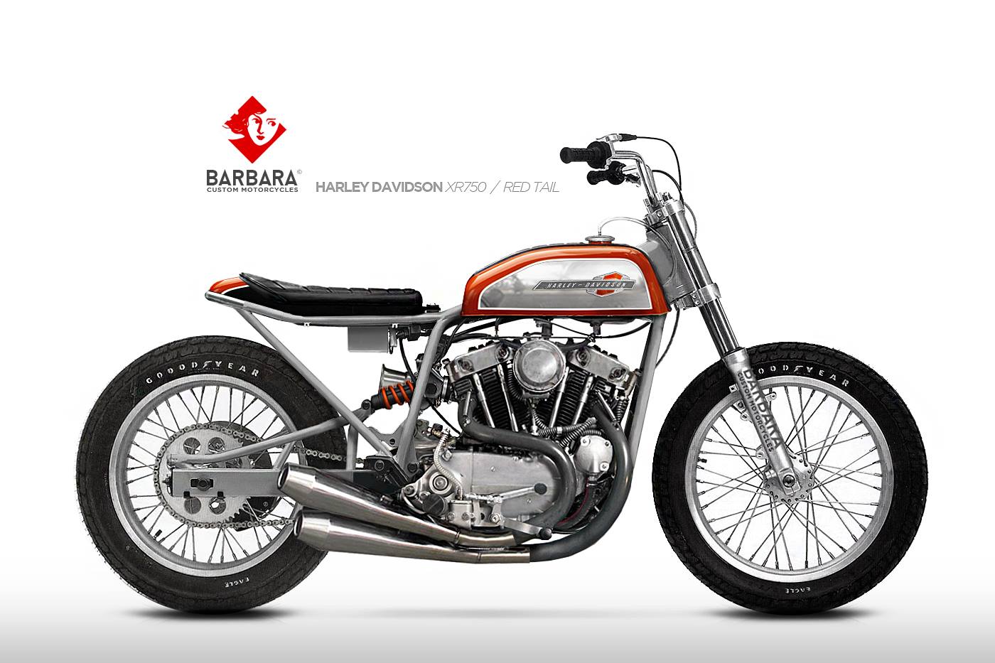 XR750 - RED TAIL + 650W SPICY / Barbara Custom Motorcycles