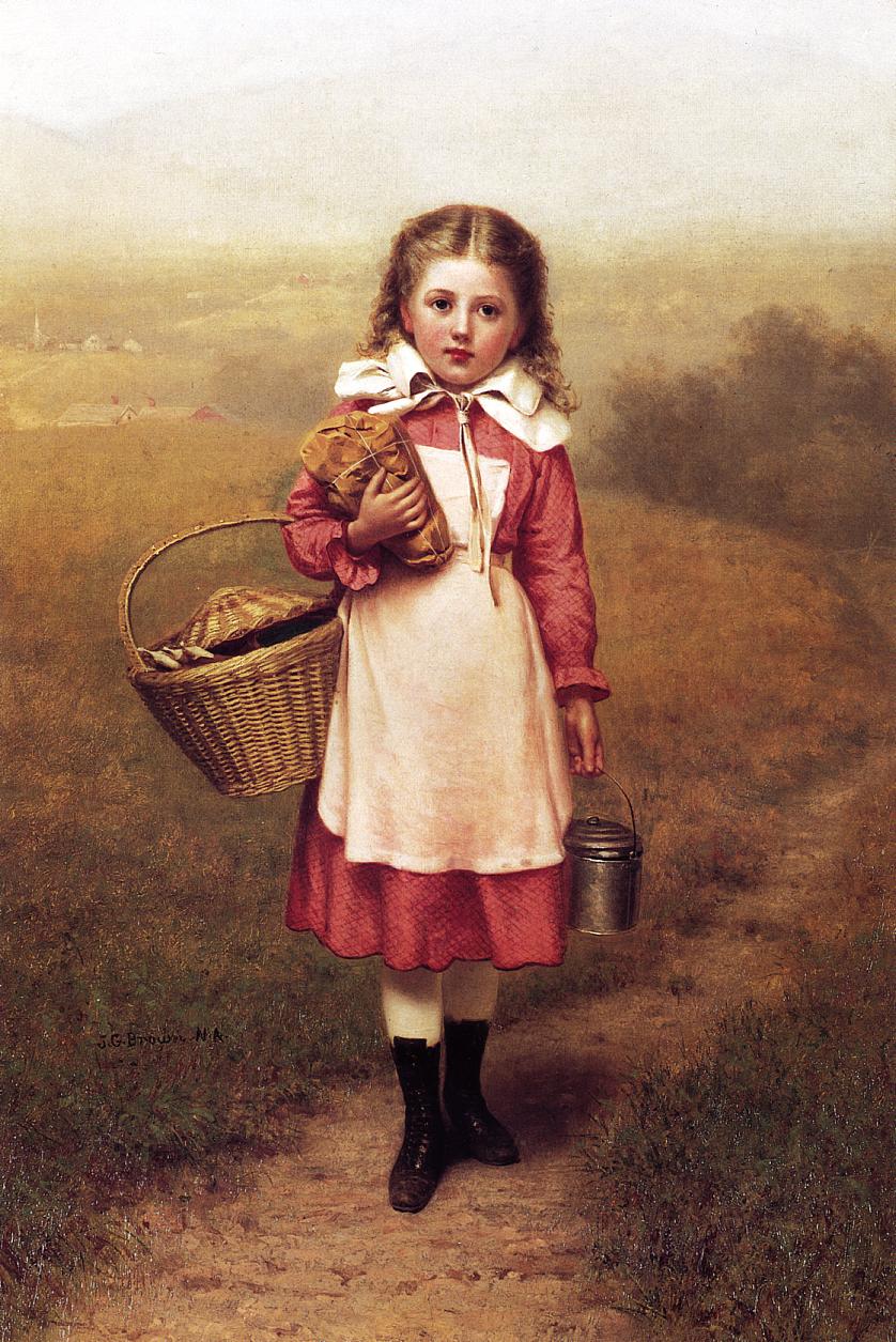 19th century American Paintings: John George Brown, ctd