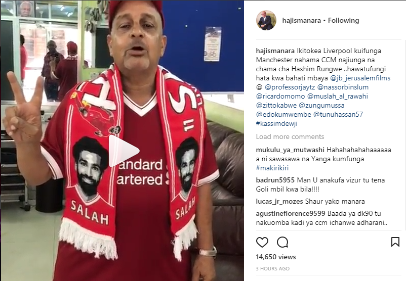 Liverpool Ikiifunga Manchester Nahama CCM Najiunga na Chama cha Hashim ...